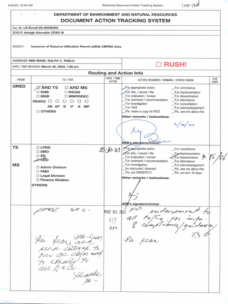 Issuance of Resource Utilization Permit Within CBFMA Area | PDF