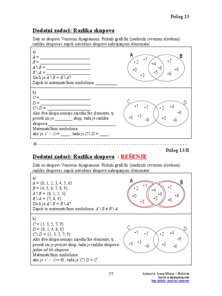 25-Dodatni Zadaci-Razlika Sa Resenjem | PDF