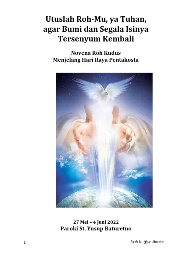 Novena Roh Kudus Indo 2022 | PDF