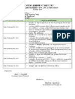 DepEd Accomplishment Report Template | PDF | Business