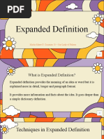 Techniques for Extended Definitions | PDF | Definition | Analogy