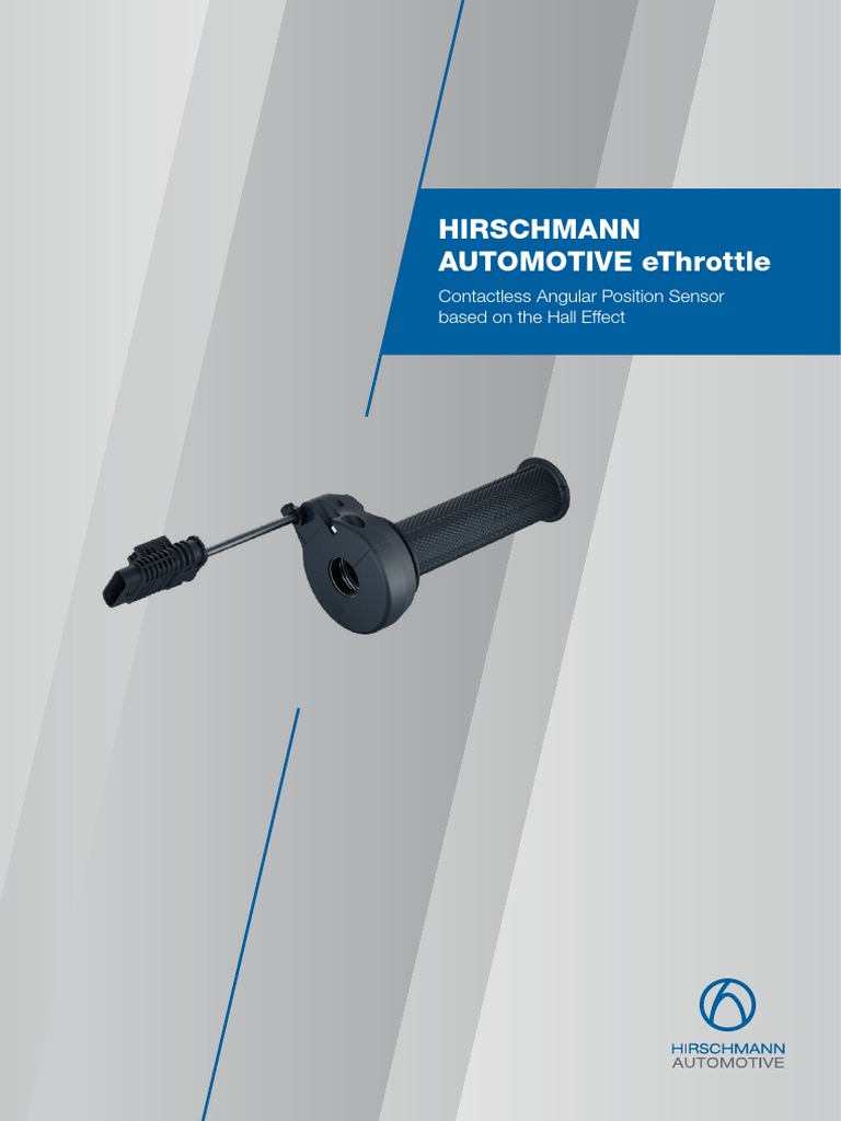 HIR Productflyer E-Throttle EN | PDF | Throttle | Electrical Engineering
