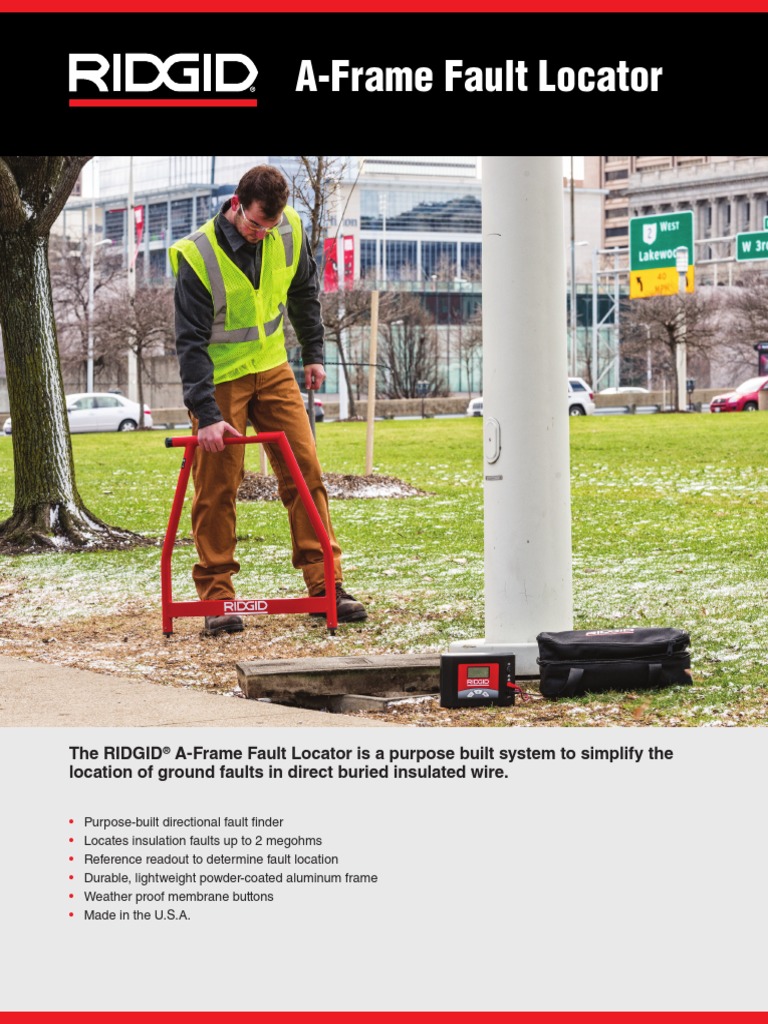 RIDGID A-Frame Fault Locator | PDF | Power Supply | Hertz