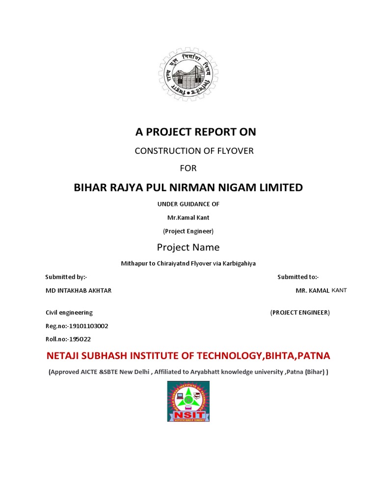 Flyover Construction Report | PDF