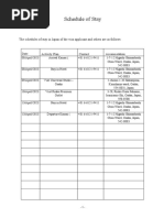 Japan 7-Day Visa Itinerary Sample | PDF
