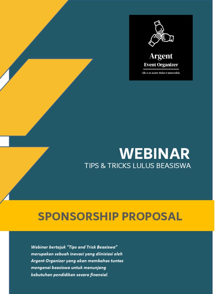 Webinar: Sponsorship Proposal | PDF
