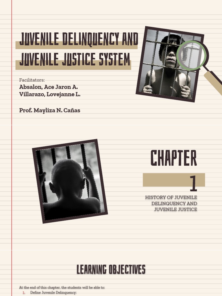 Bsc-3a Group Chapter 1 Juvenile Delinquency | PDF