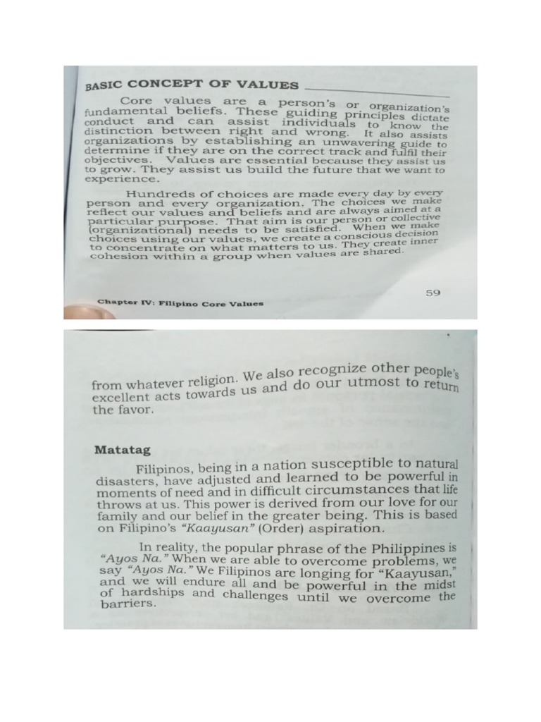 Filipino Core Values | PDF