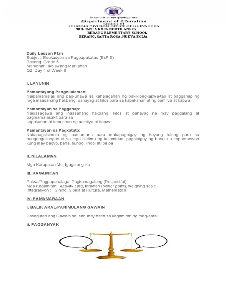 Daily Lesson Plan GRADE 5 LEARNER CENTERED | PDF