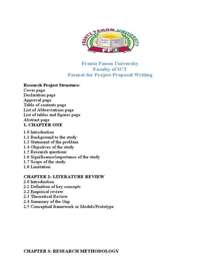Proposal Format For All Ict Undergraduate | PDF