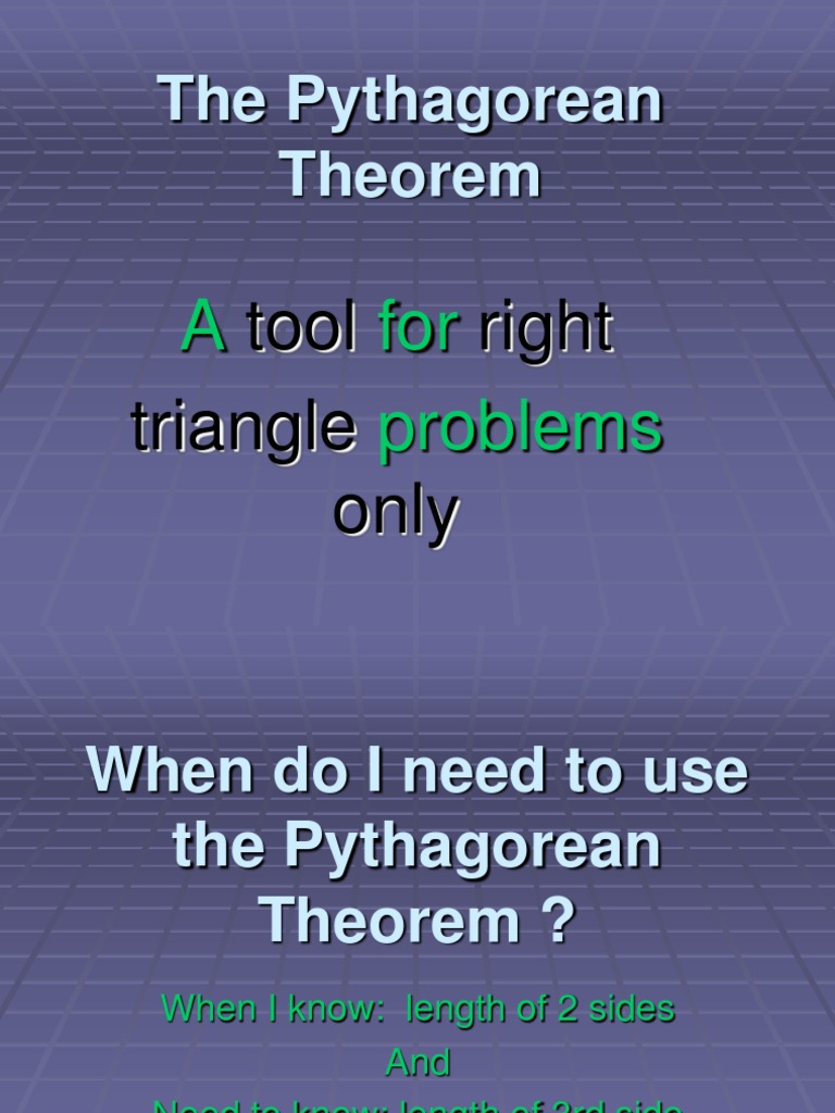 Activity 1 Pythagorean Theorem Download Free Pdf Elementary
