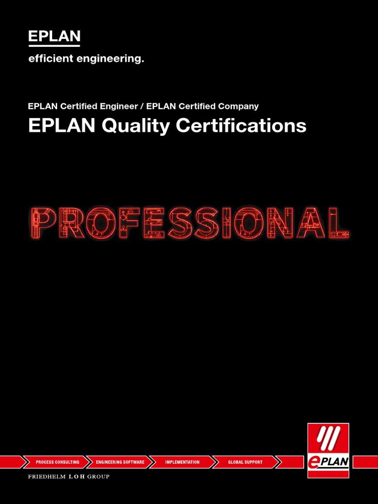 EPLAN Quality Certifications: EPLAN Certified Engineer / EPLAN Certified Company | PDF ...