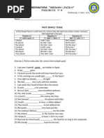 Past Time Words: Grammar Worksheet | PDF | Language Mechanics | Grammar