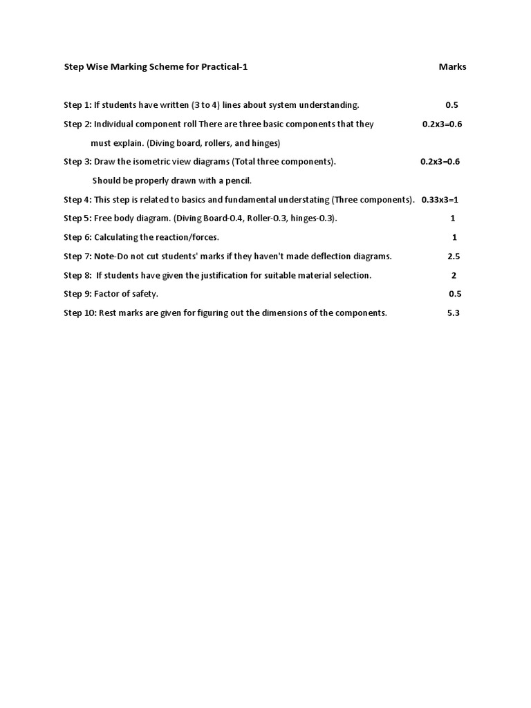 Student Marking Scheme | PDF | Teaching Methods & Materials | Computers