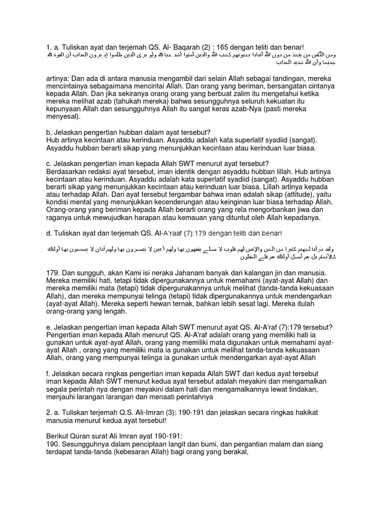 TUGAS 1 Agama Islam | PDF