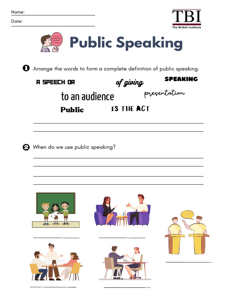 Presentation Worksheet | PDF | Public Speaking | Linguistics