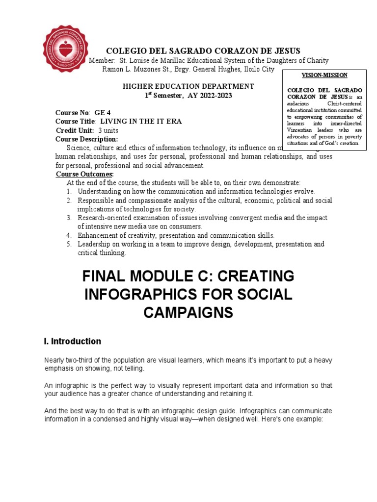 Lite Final Module C Creating Infographics Pdf Infographics