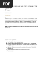 TCT Transfer and Annotation Guide | PDF | Receipt | Taxes