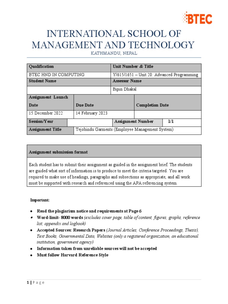 Unit 20 Advanced Programming 2022 Pdf Unified Modeling Language Class Computer Programming 8378