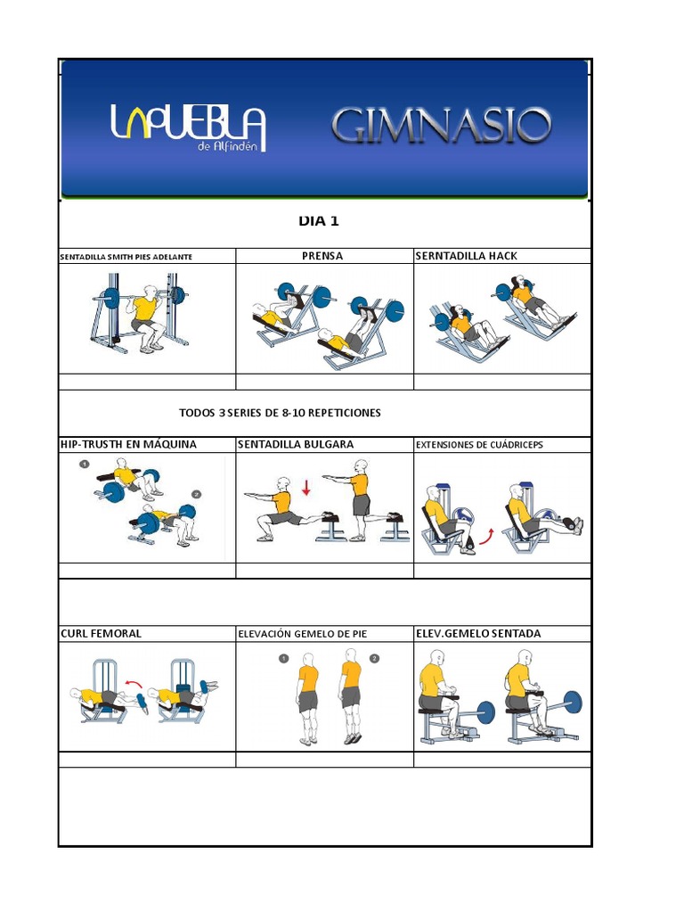 Rutina Gimnasio | PDF
