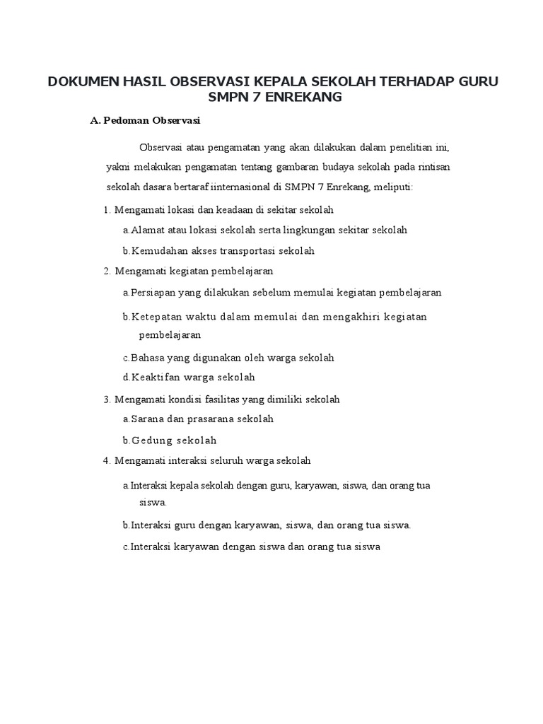 Observasi | PDF