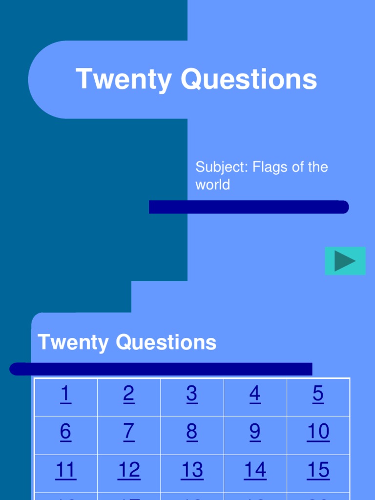World Flags Quiz: Twenty Questions | PDF