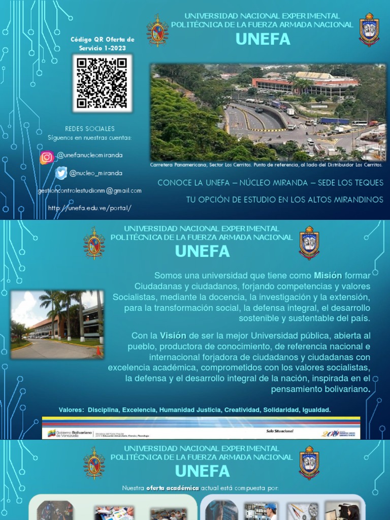 Conoce a la UNEFA | PDF | Ingeniería | Contador