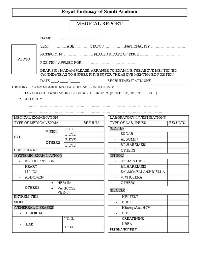 Medical Report | PDF | Clinical Medicine | Medical Specialties