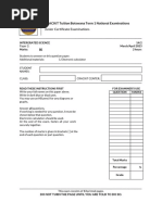 Bgcse Maths Pp3 2022 | PDF | Mathematics | Elementary Mathematics