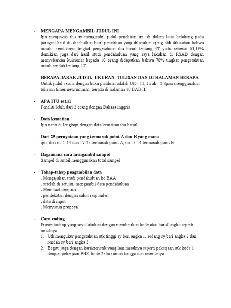 Soal Ujian Proposal | PDF