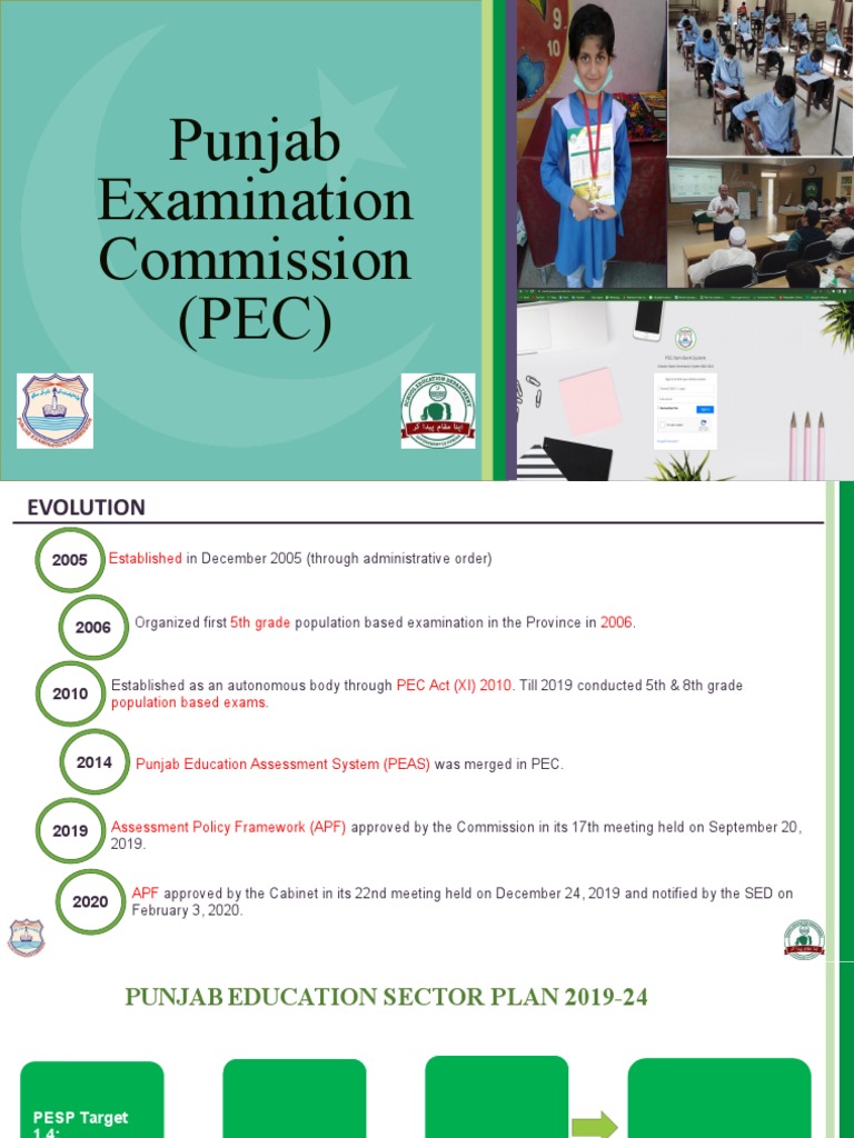 PEC Assessment Policy Framework 2020 | PDF | Educational Assessment ...