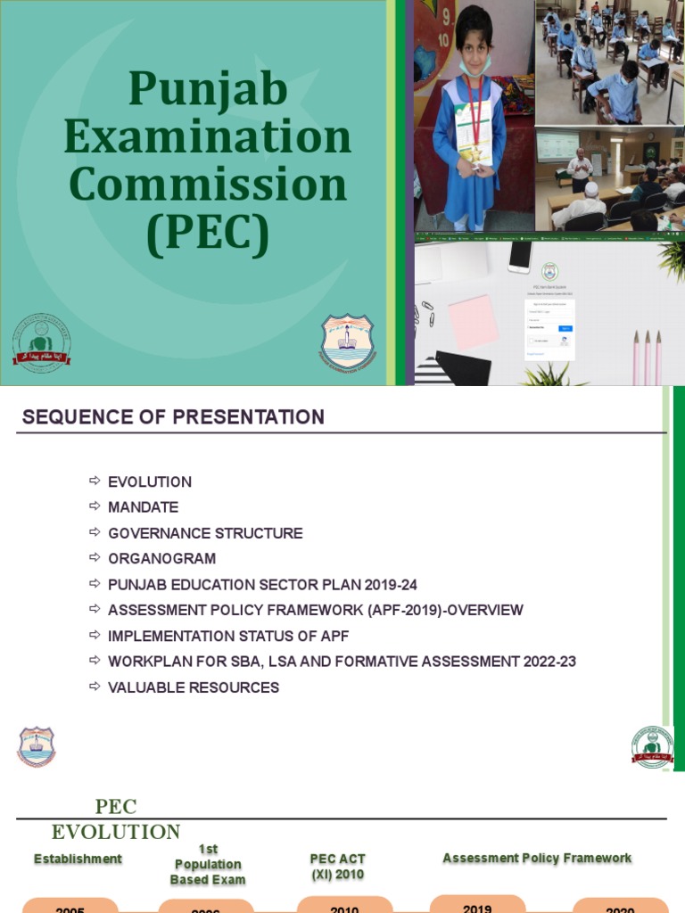 Punjab Examination Commission Overview | PDF | Teachers