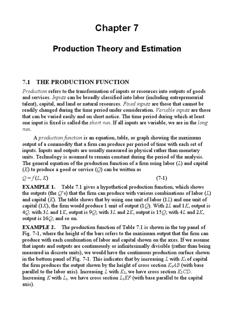 Managerial Economics Reference | PDF | Production Function | Labour ...