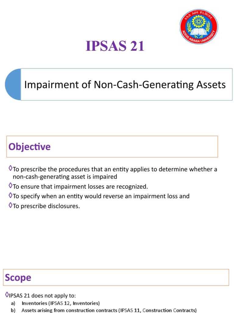 Ipsas 21: Impairment of Non-Cash-Generating Assets | PDF | Depreciation ...