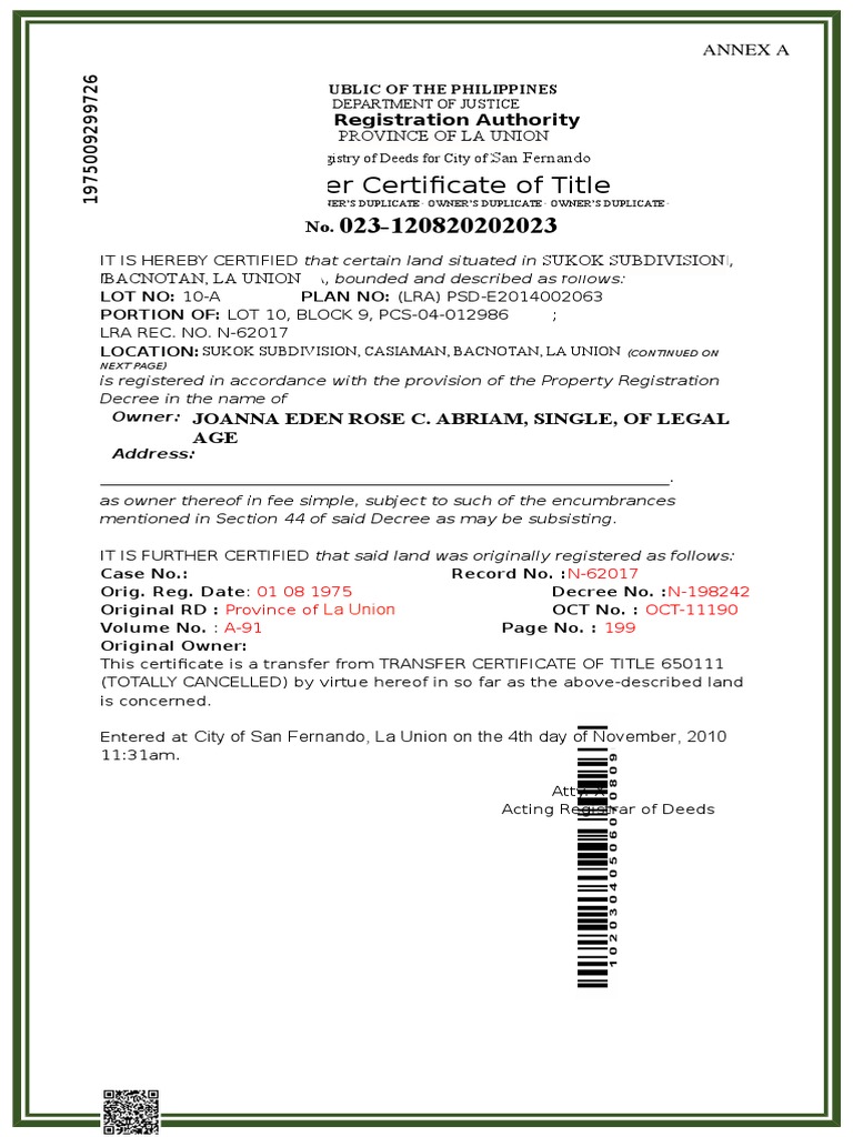 Sample TCT PDF Free | PDF | Government Information | Document