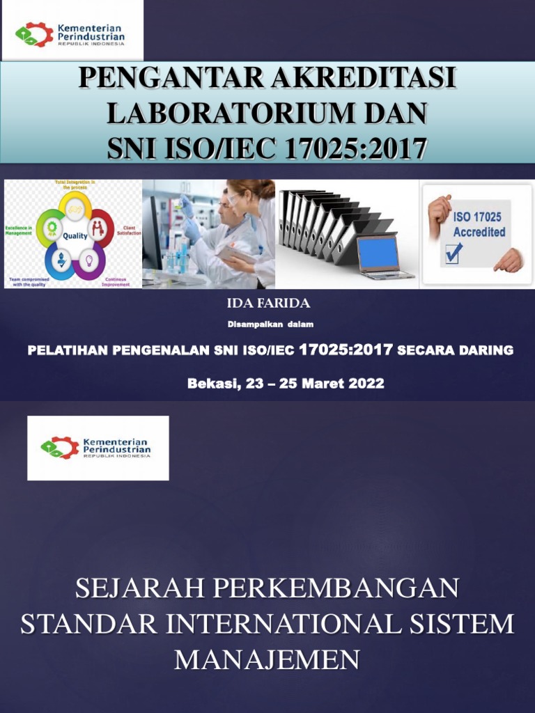 Pengantar Akreditasi Laboratorium Dan SNI ISO/IEC 17025:2017 | PDF