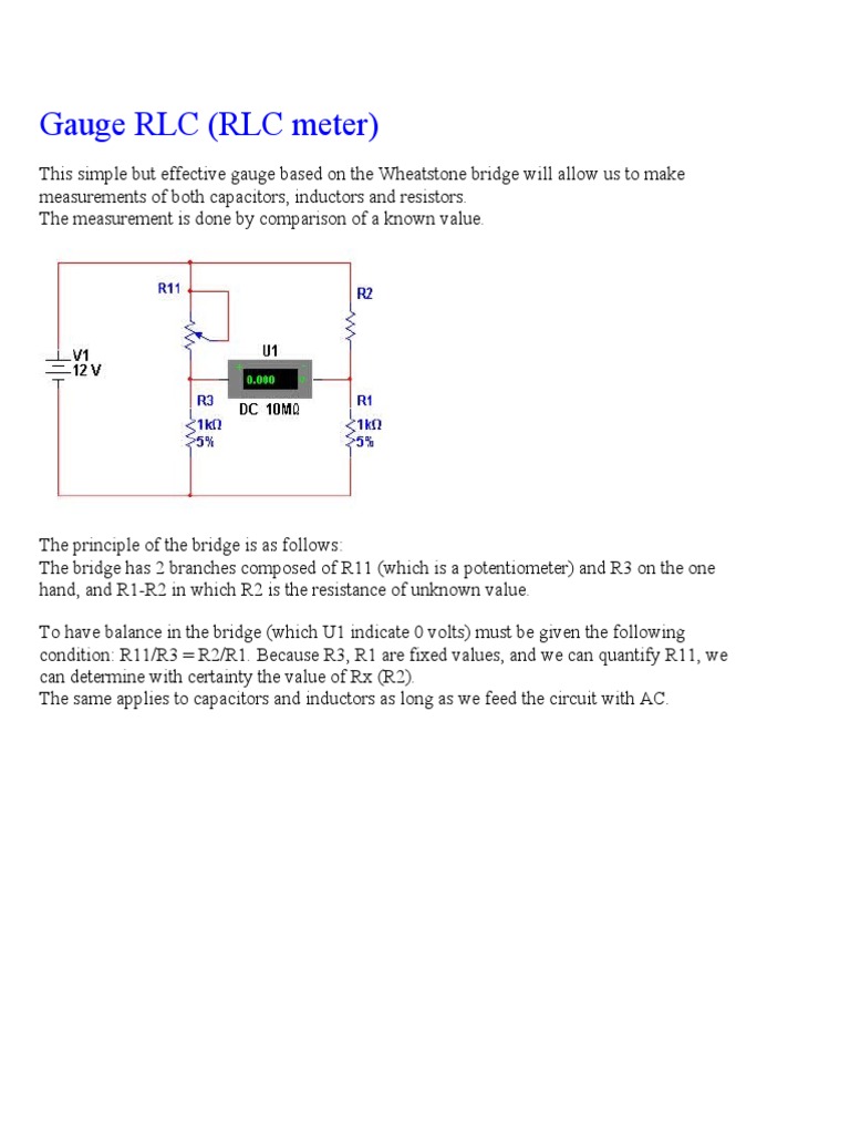 RLC Meter | PDF