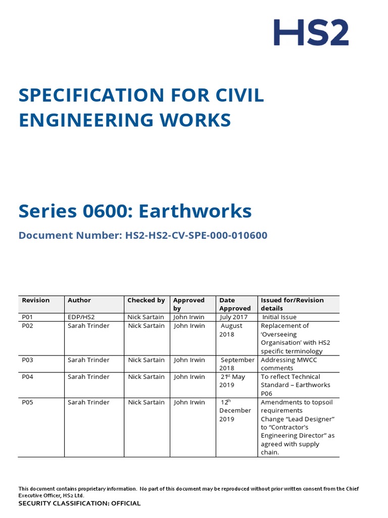 Hs2-Hs2-Cv-Spe-000-010600 (P05) | PDF | Fly Ash | Concrete