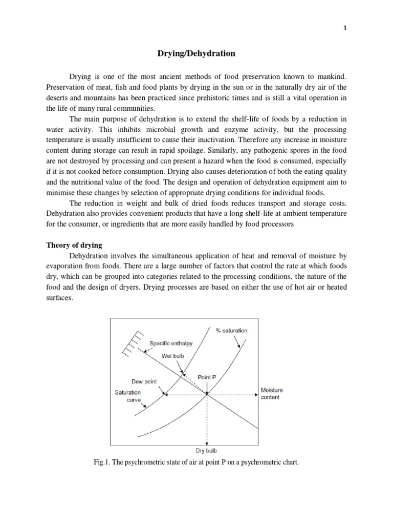 Unit V Drying-Theory, Drying | PDF | Humidity | Water Vapor
