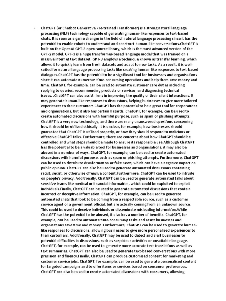 Chat GPT | PDF | Computing | Cyberspace