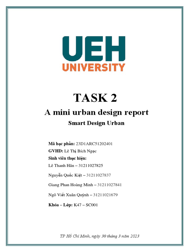 Mini Urban Design Report | PDF