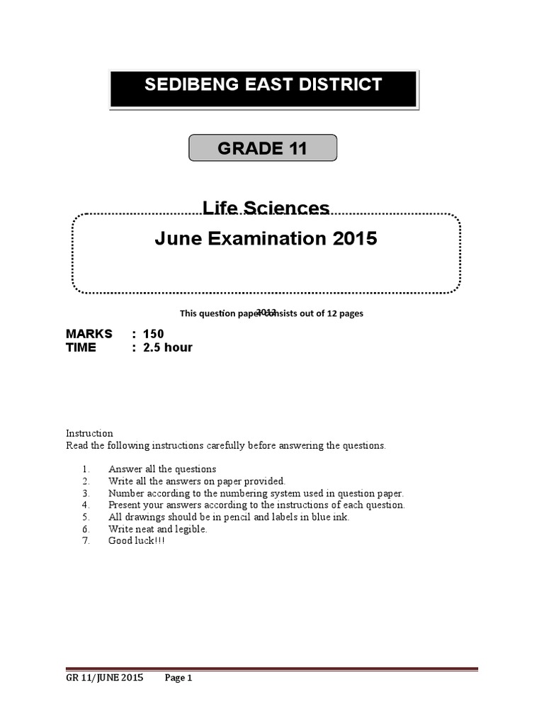 D7 11 June Paper 2015fin | PDF | Flowers | Glucose