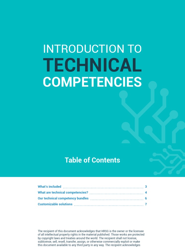 HRSG Introduction To Technical Competencies | PDF | Competence (Human Resources) | Marketing