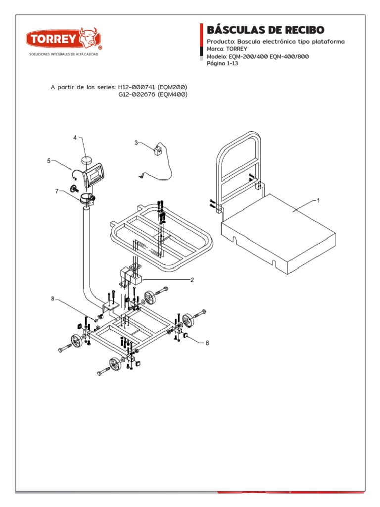 Explosionado ManualEQM400 Torrey | PDF | Células Galvánicas | Equipo