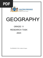 Mapwork Task Memo Grade 10 2023 | PDF