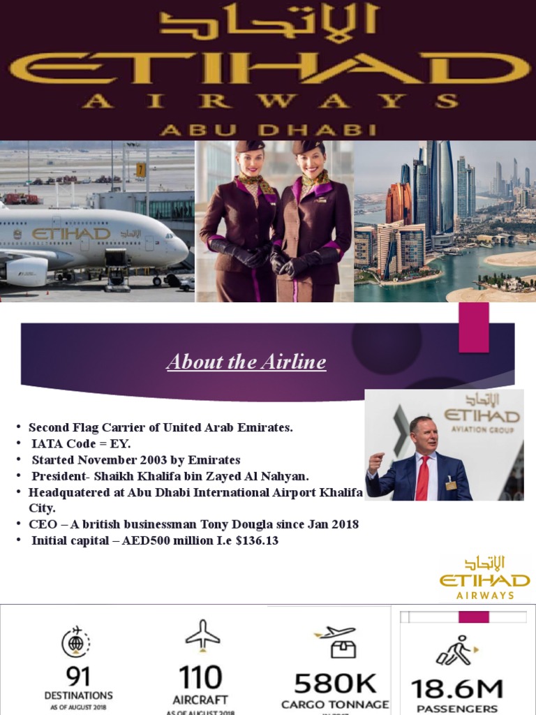 Etihad Airways - Aviation Management PPT by Farzana Shaikh | PDF