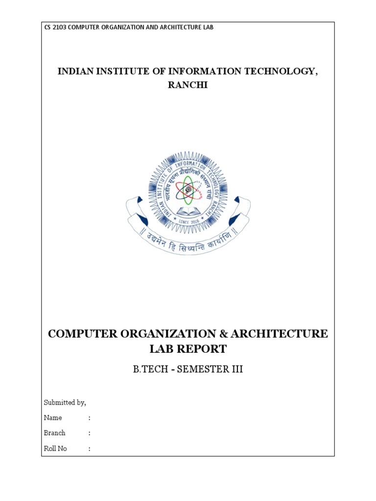 COA LabReport | Download Free PDF | Computer Science | Computing