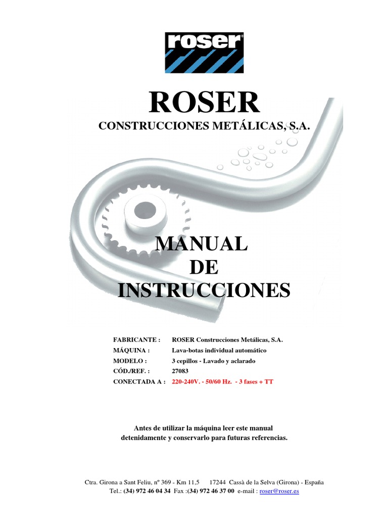 Manual 27083 220 3f 02 Es | PDF | Agua