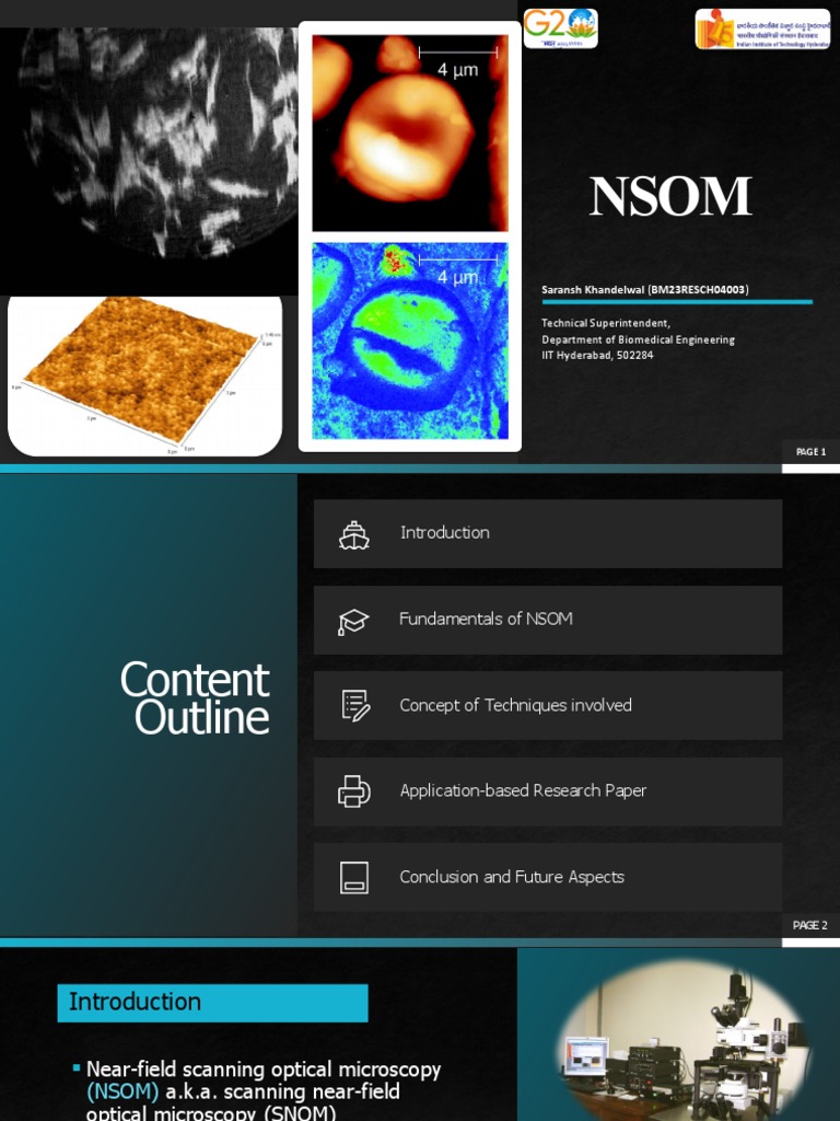 NSOM Techniques and Applications | PDF | Angular Resolution | Microscope