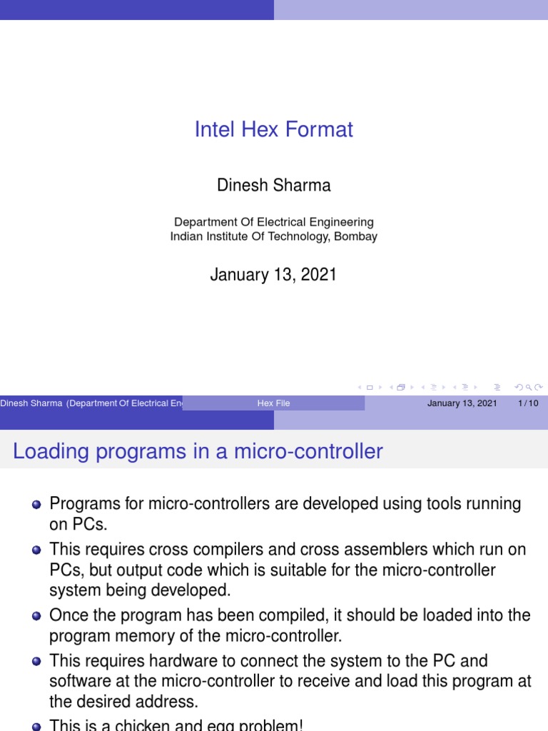 Intel Hex | PDF | Computer Program | Programming